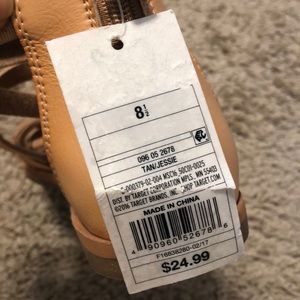 Mossimo Supply Co. | Shoes | Brand New W Tags Mossimo Tan Gladiator ...